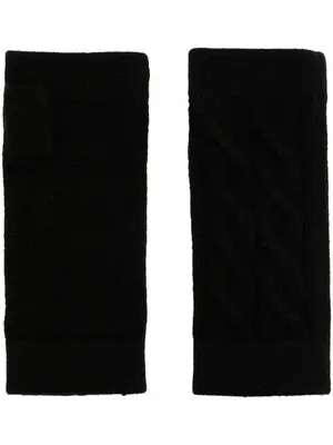 N.peal Cable Fingerless Cashmere Gloves