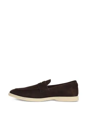 BOUGEOTTE Logo-appliqué Loafers - Brown