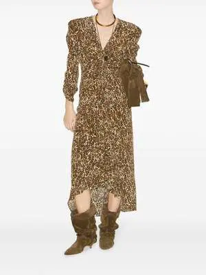 Isabel Marant Étoile Albini Leopard-print Dress - Brown