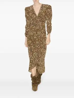 Isabel Marant Étoile Albini Leopard-print Dress - Brown