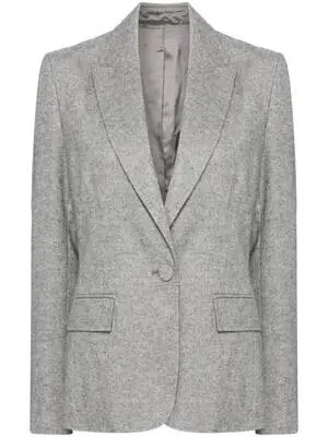 N.peal Notched Lapel Outerwear For Women