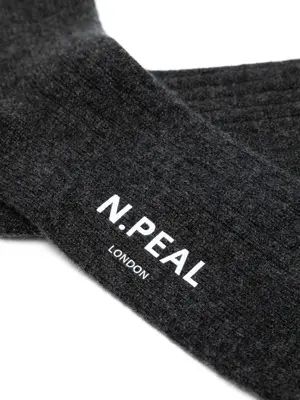 N.peal Ribbed House Socks - Grey