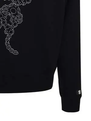 Roberto Cavalli Snake-stitch Hoodie - Black