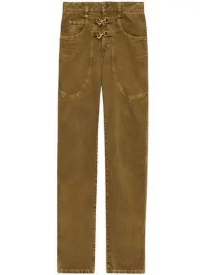 Isabel Marant Étoile Brinley Buckle Jeans - Brown