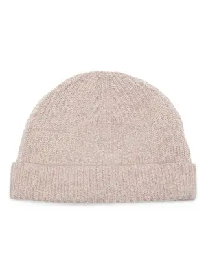N.peal Cashmere Ribbed Beanie - Pink