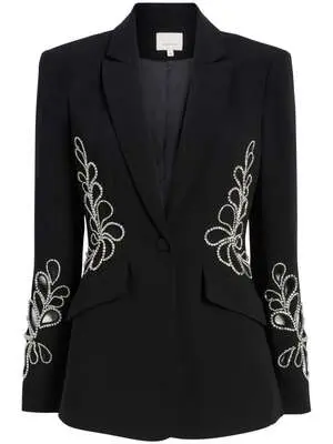 Cinq À Sept Cheyenne Embellished Blazer - Black