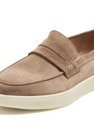 FORSA Armando Suede Loafers - Neutrals