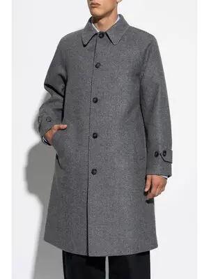 Officine Générale Single-breasted Coat - Grey