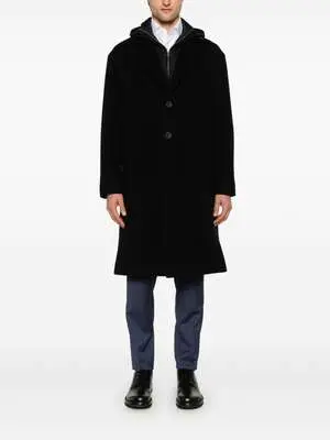 Herno Hooded Coat - Black