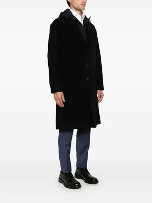 Herno Hooded Coat - Black