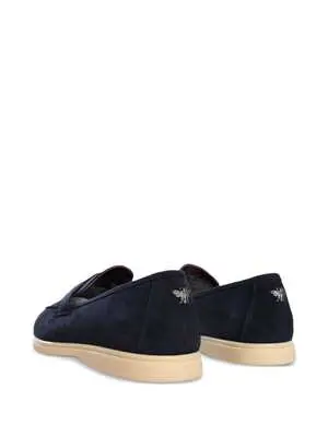 BOUGEOTTE Logo-appliqué Detailing Loafers - Blue