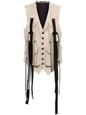 Yohji Yamamoto Cargo-pockets Canvas Vest