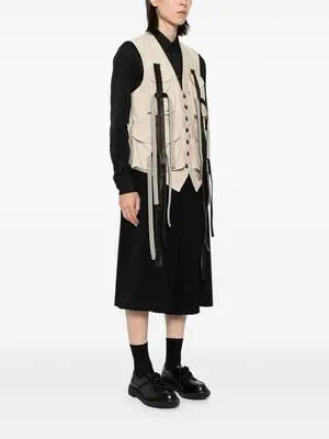 Yohji Yamamoto Cargo-pockets Canvas Vest