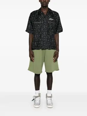 Off-White Arrows-motif Shorts - Green