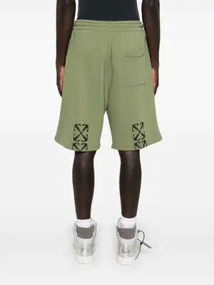 Off-White Arrows-motif Shorts - Green