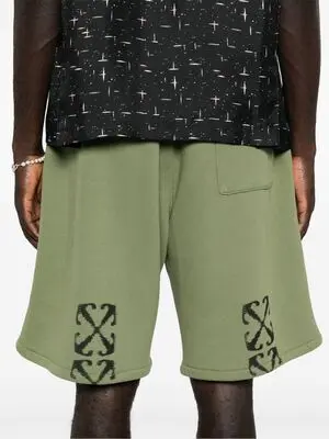 Off-White Arrows-motif Shorts - Green