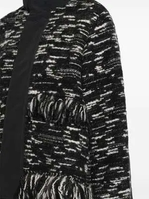Sacai Fringed-edge Knitted Jacket