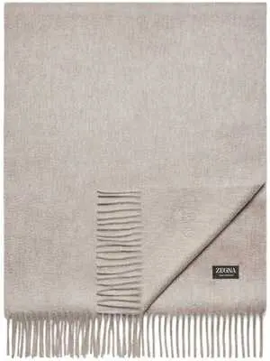 Zegna Oasi Cashmere Scarf Neutrals