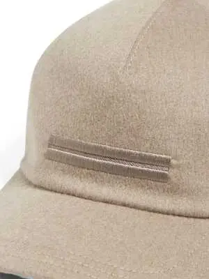 Zegna Embroidered-motif Cap - Neutrals