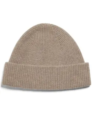 Zegna Ribbed-knit Beanie - Neutrals