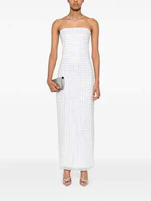 ROTATE BY BIRGER CHRISTENSEN Sequin-embellished Midi Dress - White