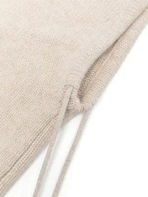 Eric Bompard Cashmere Drawstring Snood - Neutrals