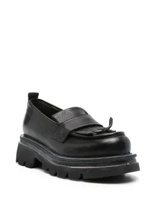 Moma Fringe-detail Loafers - Black