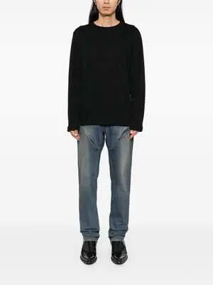 Helmut Lang Logo-print Long-sleeved T-shirt - Black