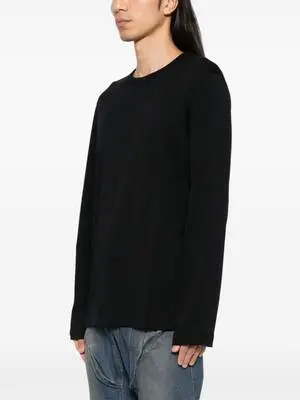 Helmut Lang Logo-print Long-sleeved T-shirt - Black