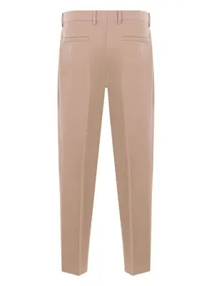 Zegna Pleated Straight-leg Trousers - Neutrals