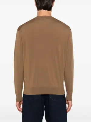 D4.0 Fine-knit Sweater - Brown