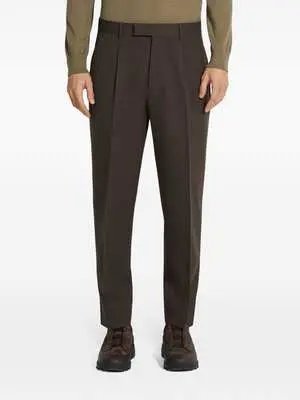 Zegna Pleated Trousers - Brown