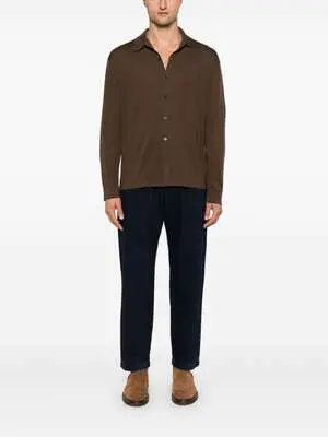 D4.0 Wool Cardigan - Brown