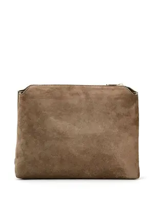 Khaite Medium Lina Suede Cross Body Bag - Neutrals