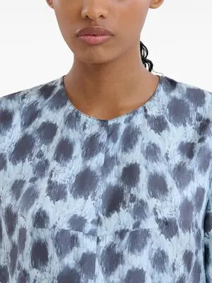 Marni All-over-print Dress - Blue