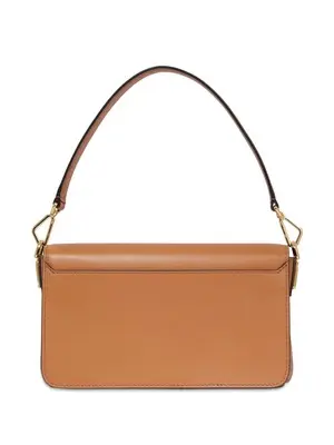 LANCEL Leather Flap Bag - Brown