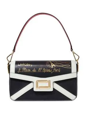LANCEL Leather Medium Flap Bag