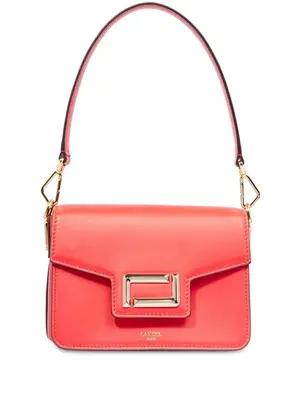 LANCEL Mini Leather Shoulder Bag - Red