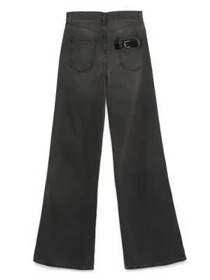 Coperni Decorative Buckle Wide Leg Jeans