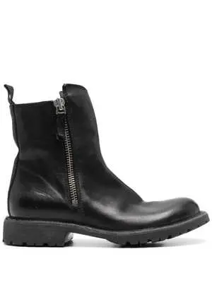 Moma Tronchetto Leather Ankle Boots