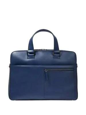 LANCEL Max De Leather Briefcase - Blue