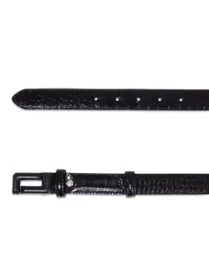 LANCEL Double L Leather Belt