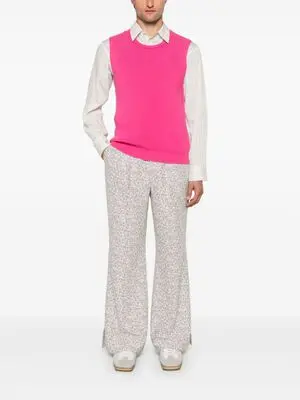 SOULLAND Deni Floral Jacquard Trousers