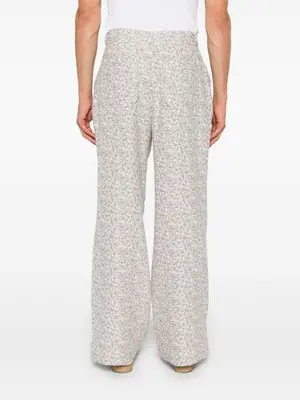 SOULLAND Deni Floral Jacquard Trousers