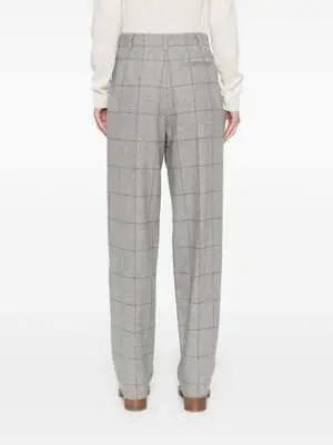 Emporio Armani Pleated Checked Trousers