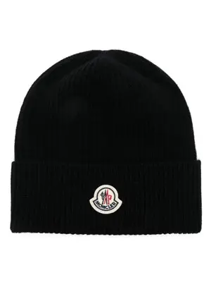 Moncler Logo-patch Beanie Hat