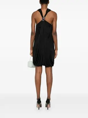 LANVIN Crystal-detail Mini Dress - Black