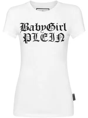 Philipp Plein Crystal-embellished T-shirt - White
