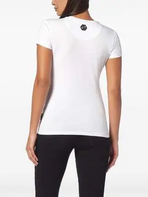 Philipp Plein Crystal-embellished T-shirt - White