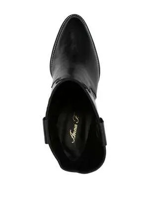 ANNA F. Cowboy Ankle Boots
